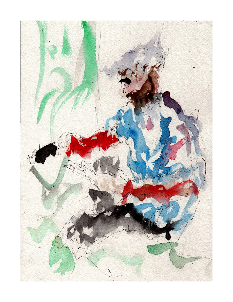 Original signed watercolor painting - An artist paints – DAN JOYCE art